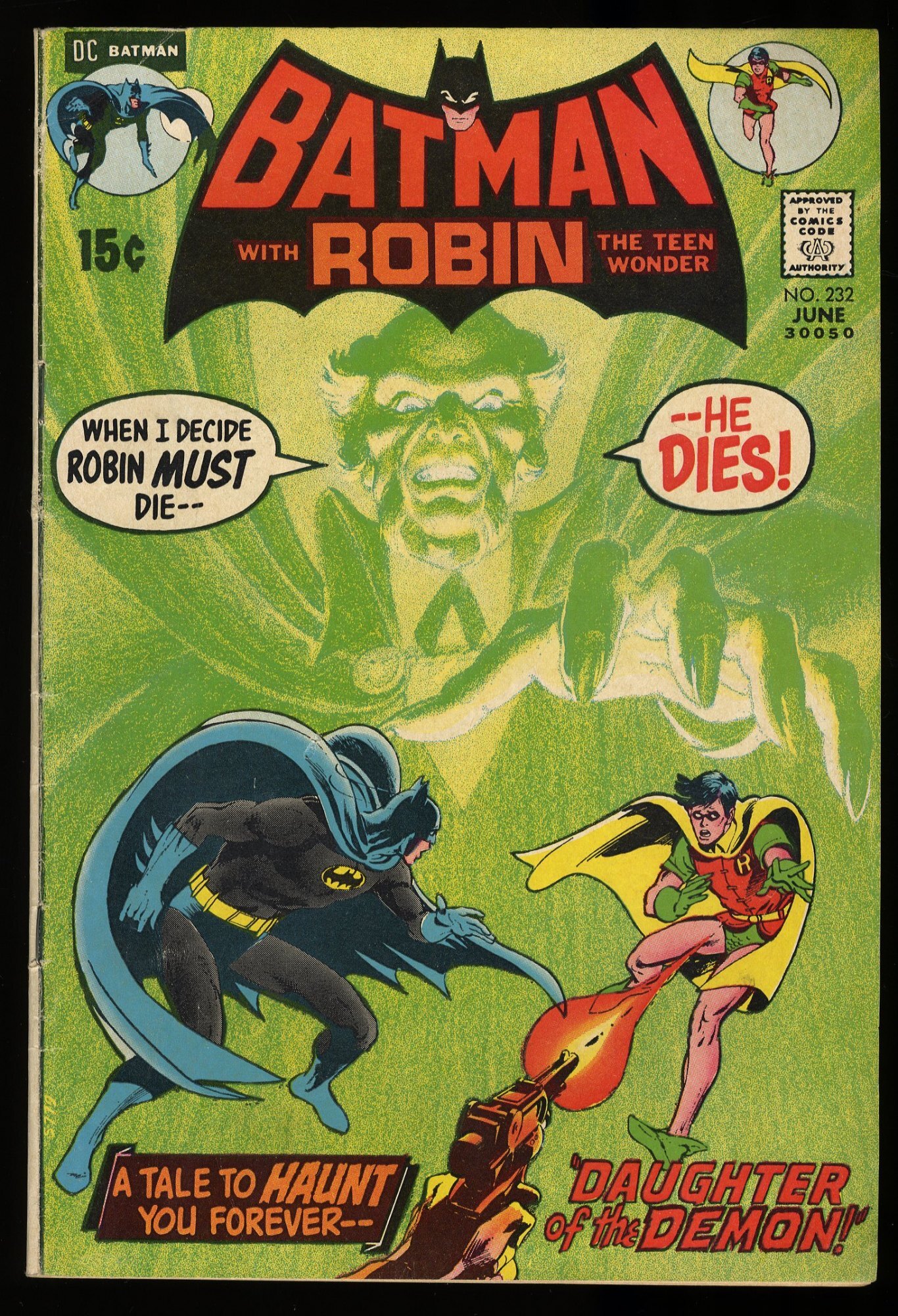 Batman #232 VG/FN 5.0 1st Appearance Ra's al Ghul! Neal Adams Cover ...