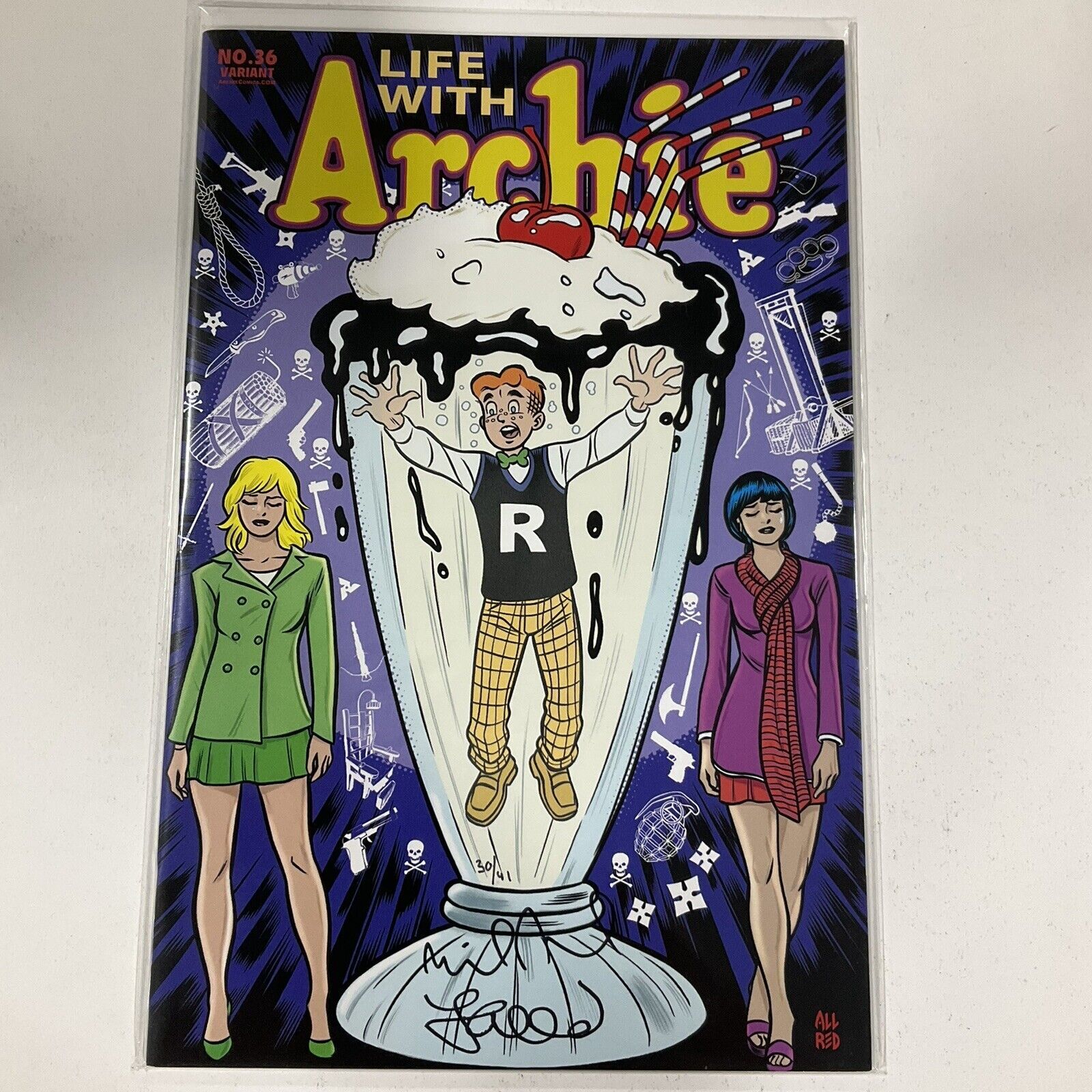Life with Archie 36 Signed by Mike Allred Variant Dynamic Forces COA NM ...