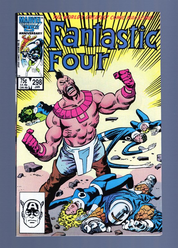 Fantastic Four #298 - John Buscema Cover Art. Roger Stern Story. (9.2 ...