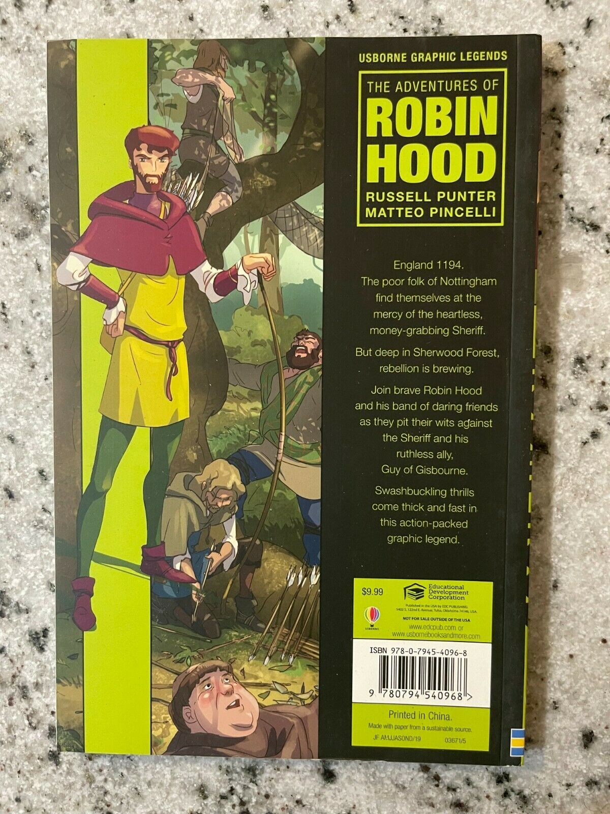 Adventures Of Robin Hood Graphic Novel Comic Book Usborne Legends ...