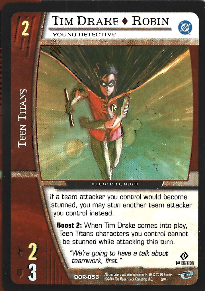 2004 Vs System DC Origins: Robin | Comic Collectibles - Trading Cards ...