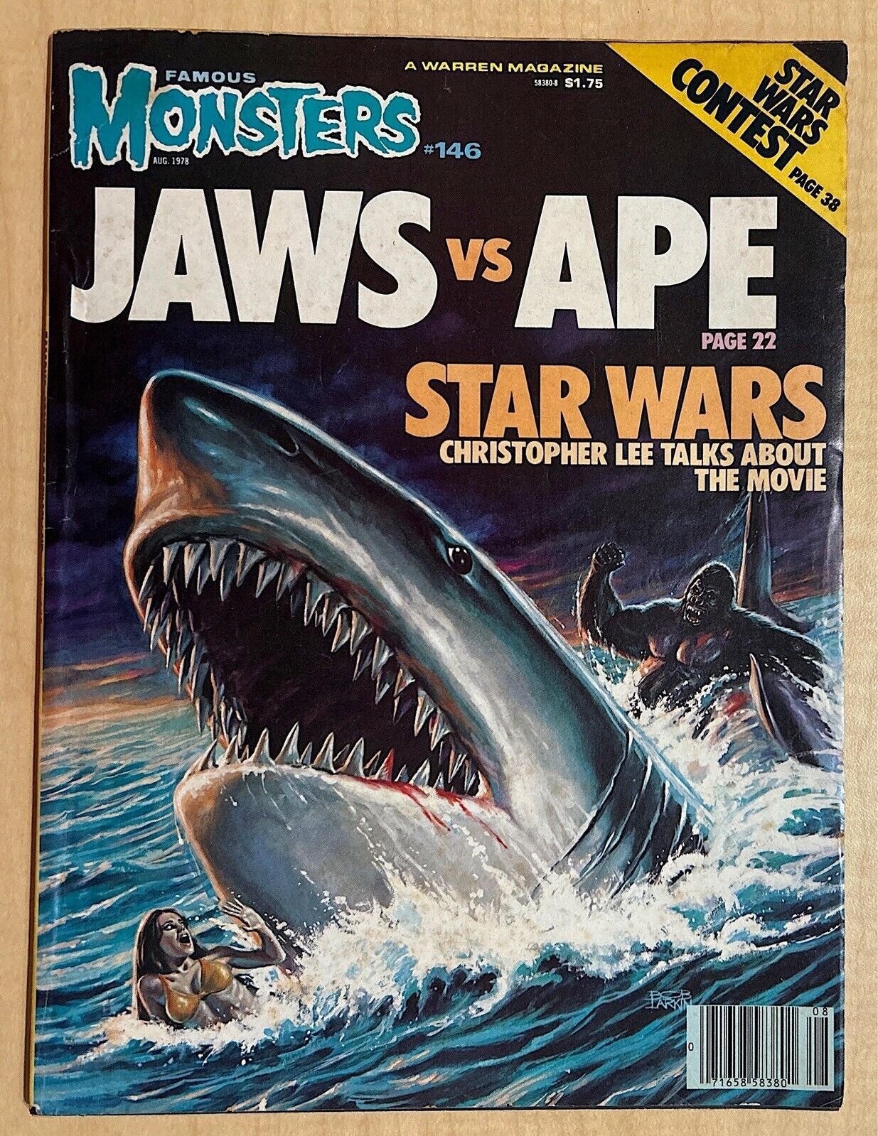Famous Monsters Magazine #146 VG+ 4.5 Jaws vs Ape Cover/STAR WARS ...