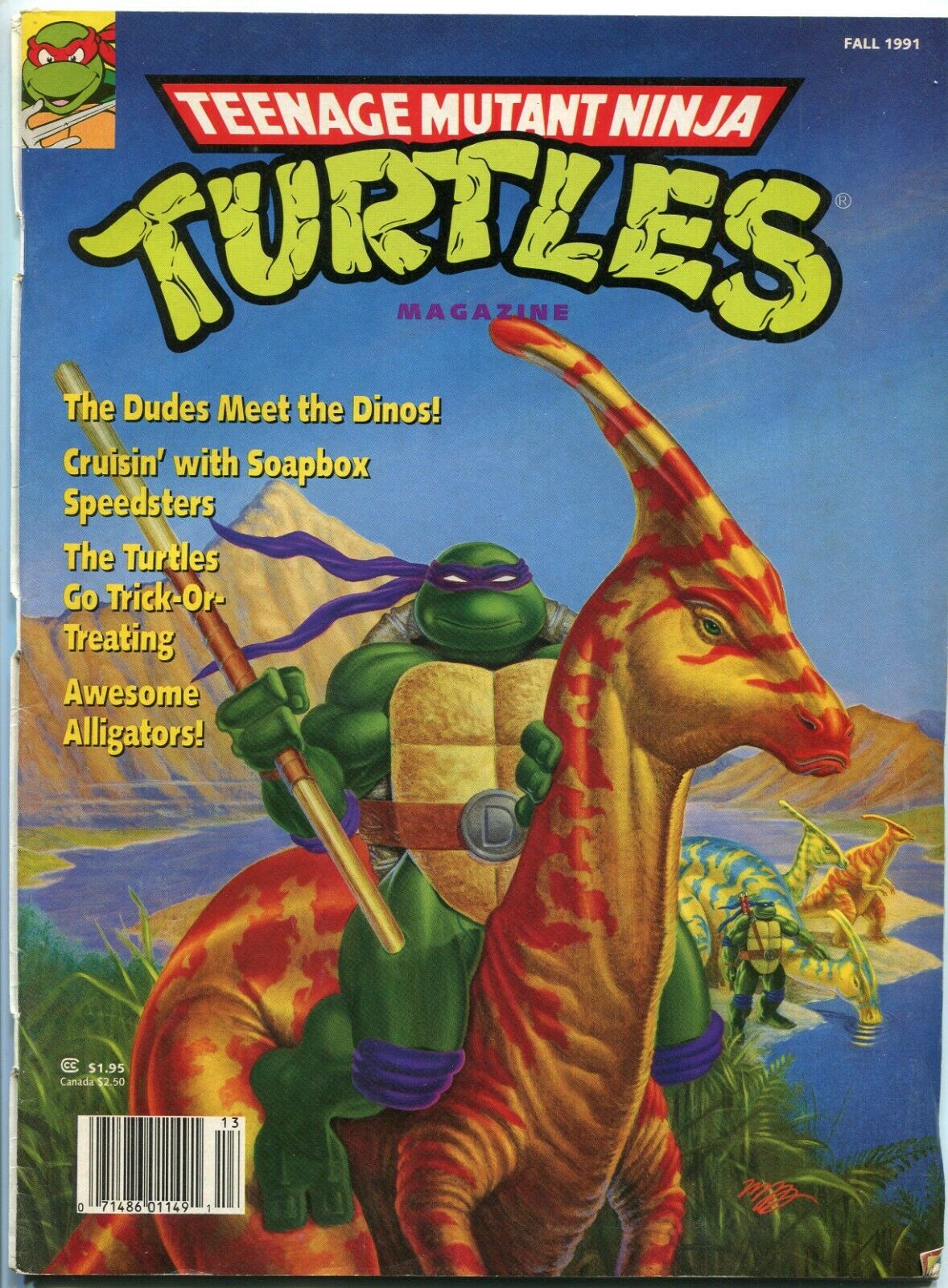 Teenage Mutant Ninja Turtles Magazine Fall 1991 VG/FN | Comic Books ...