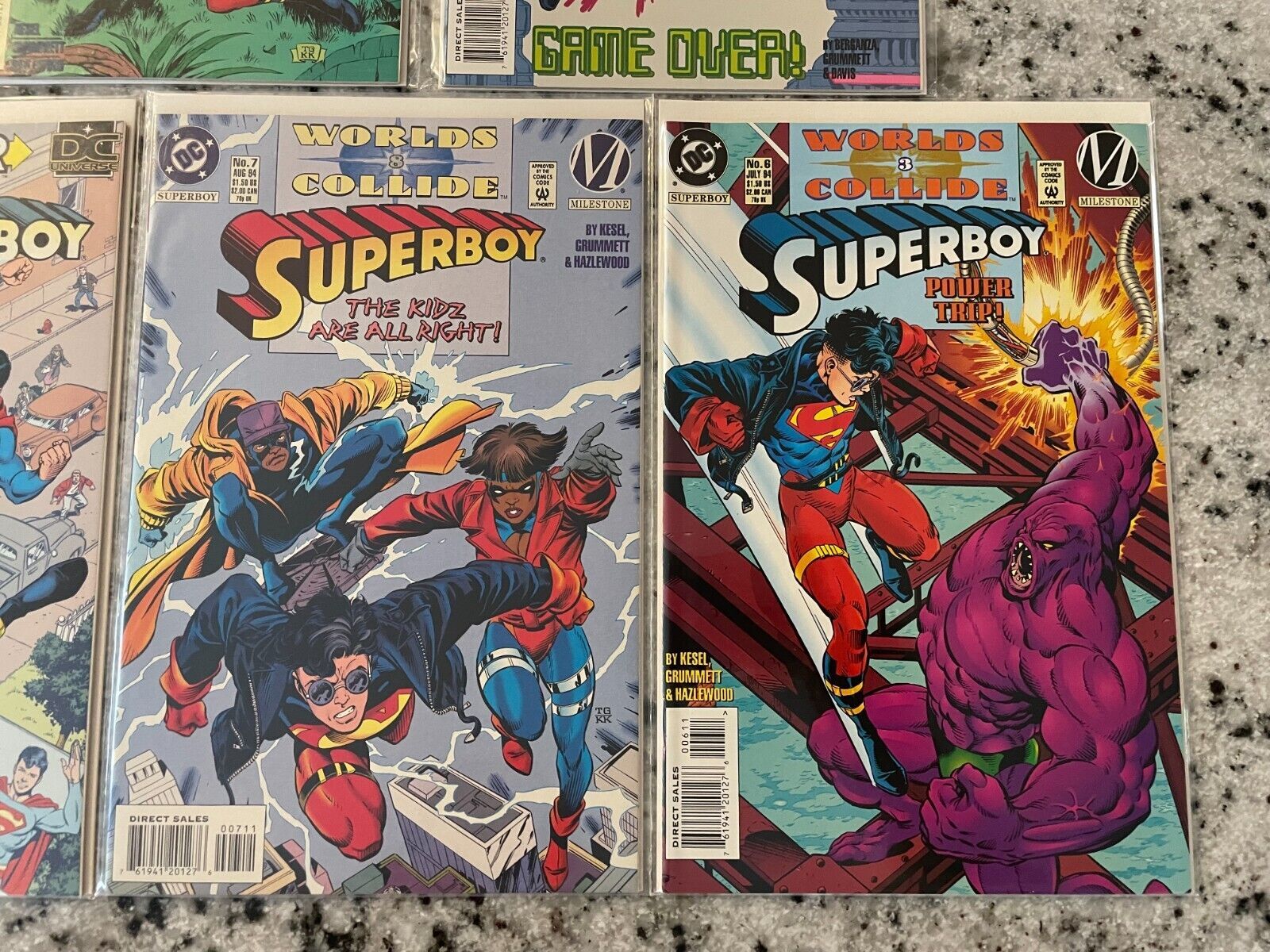 7 Superboy DC Comic Books # 6 7 8 10 11 12 + Annual # 1 NM Superman ...