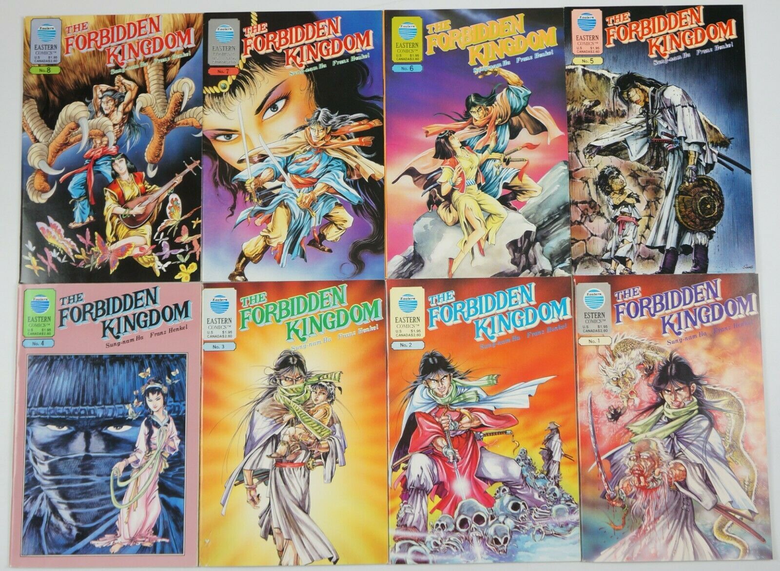 the Forbidden Kingdom #1-8 VF complete series - eastern comics manga ...