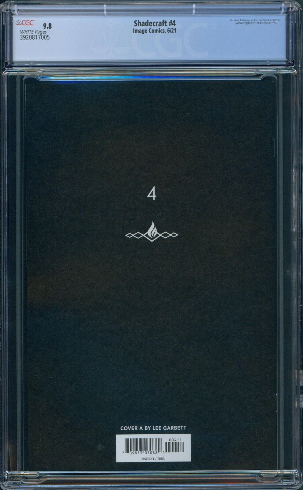 Shadecraft # 4 CGC 9.8 White Pages Cover A Image Comics 2021 Optioned ...