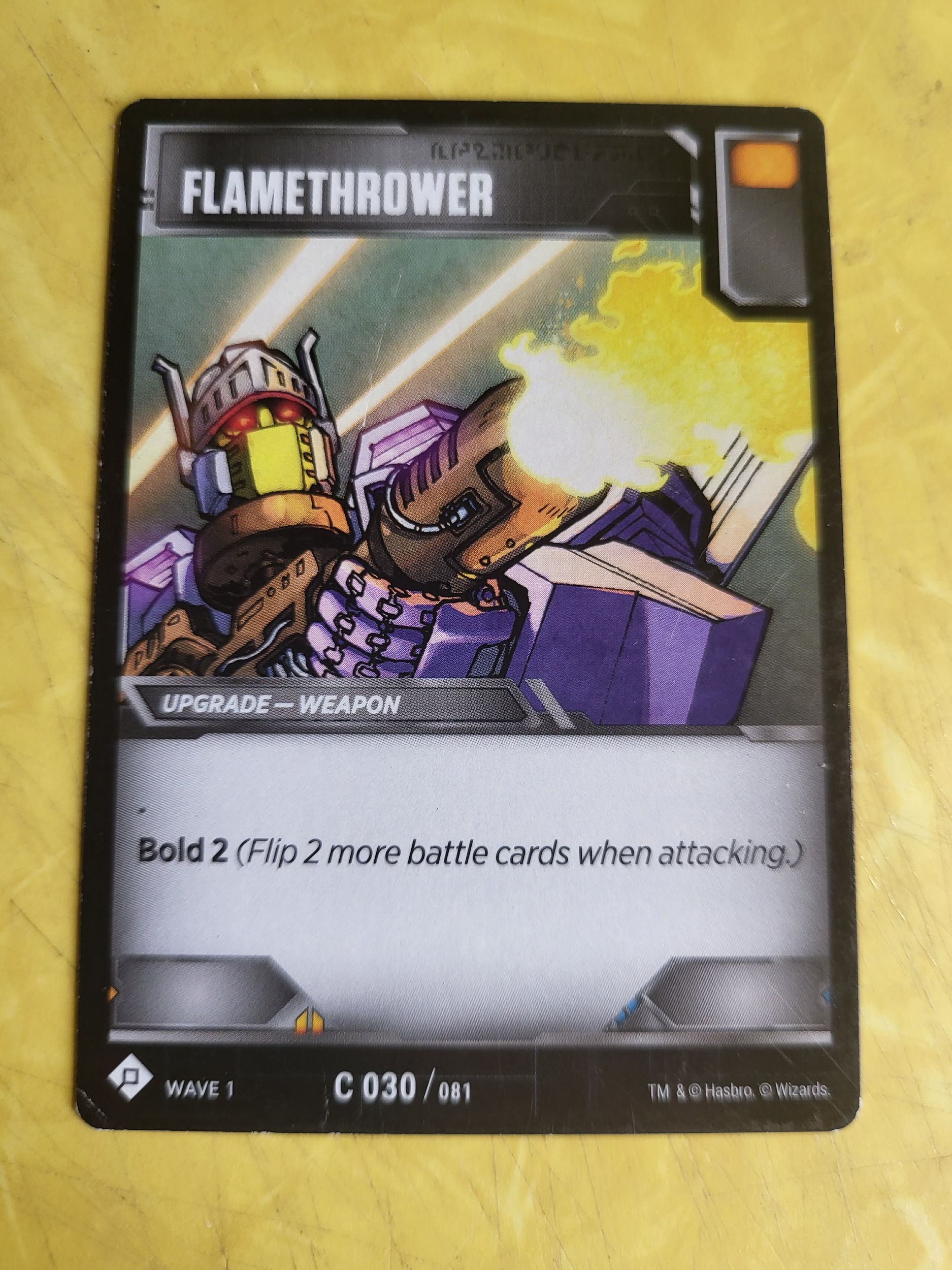Transformers Trading Card Game: Wave One - Flamethrower | Comic ...