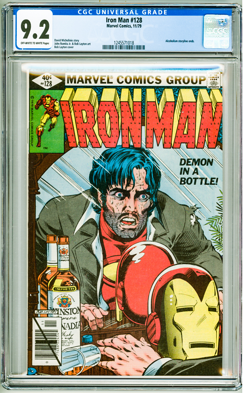 Iron Man #128 CGC 9.2! OWW Pages! | Comic Books - Bronze Age, Marvel ...