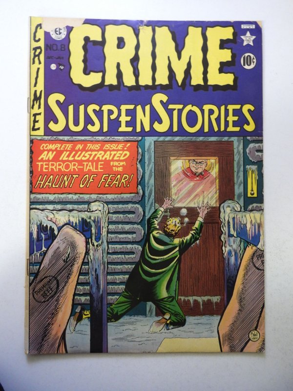 Crime SuspenStories #8 (1951) GD Condition cover detached at 1 staple ...