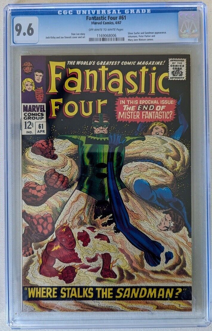 Fantastic Four #61 - Sandman/Silver Surfer Appearance - CGC 9.6 | Comic ...