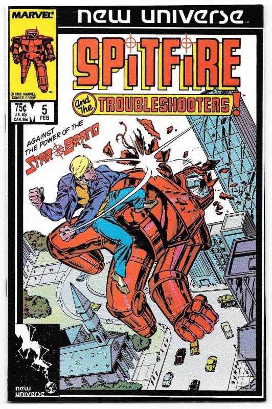 Spitfire and the Troubleshooters #5 (02/1987) Marvel New Universe ...