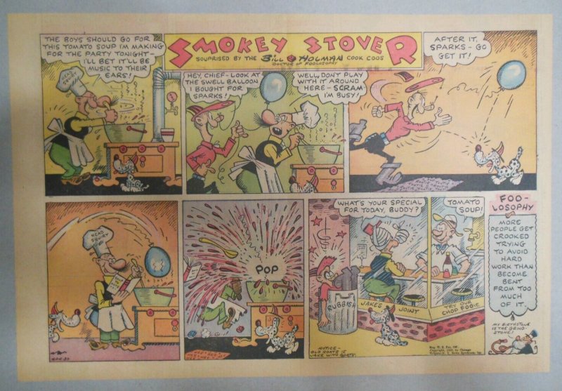 Smokey Stover Sunday Page by Bill Holman from 4/30/1939 Size: 11 x 15 ...