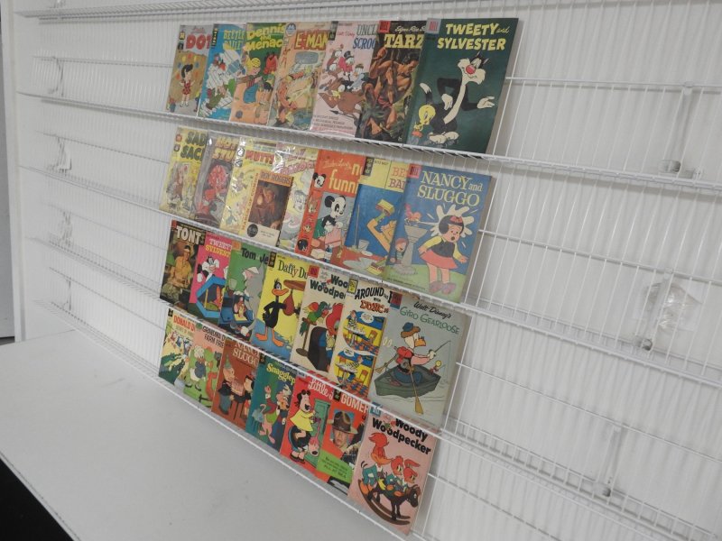 Lot of 28 Silver/Bronze Comics W/ New Funnies, Hot Stuff, Mickey Mouse ...