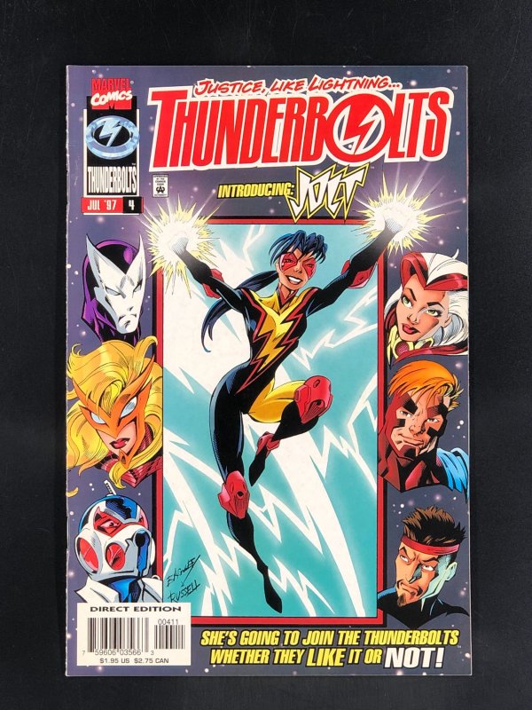 Thunderbolts #4 (1997) 1st Full Appearance of Jolt in Costume | Comic ...