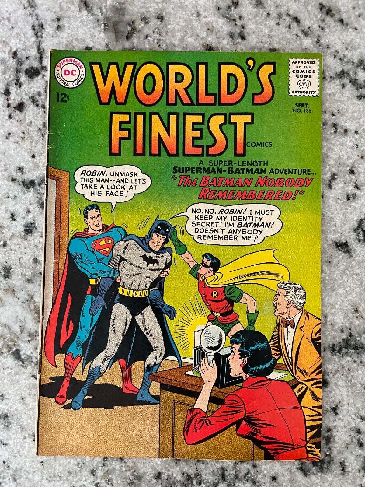 World's Finest Comics # 136 NM- DC Comic Book Superman Batman Flash ...