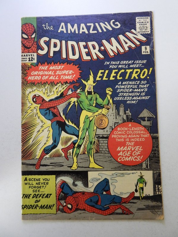 Amazing Spider-Man #9 1st appearance of Electro FR/GD condition see ...