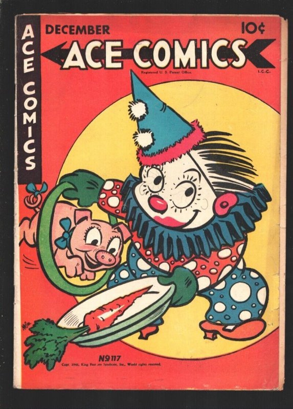 Ace Comics #117 1946-Reprints famous newspaper comic strips in comic ...