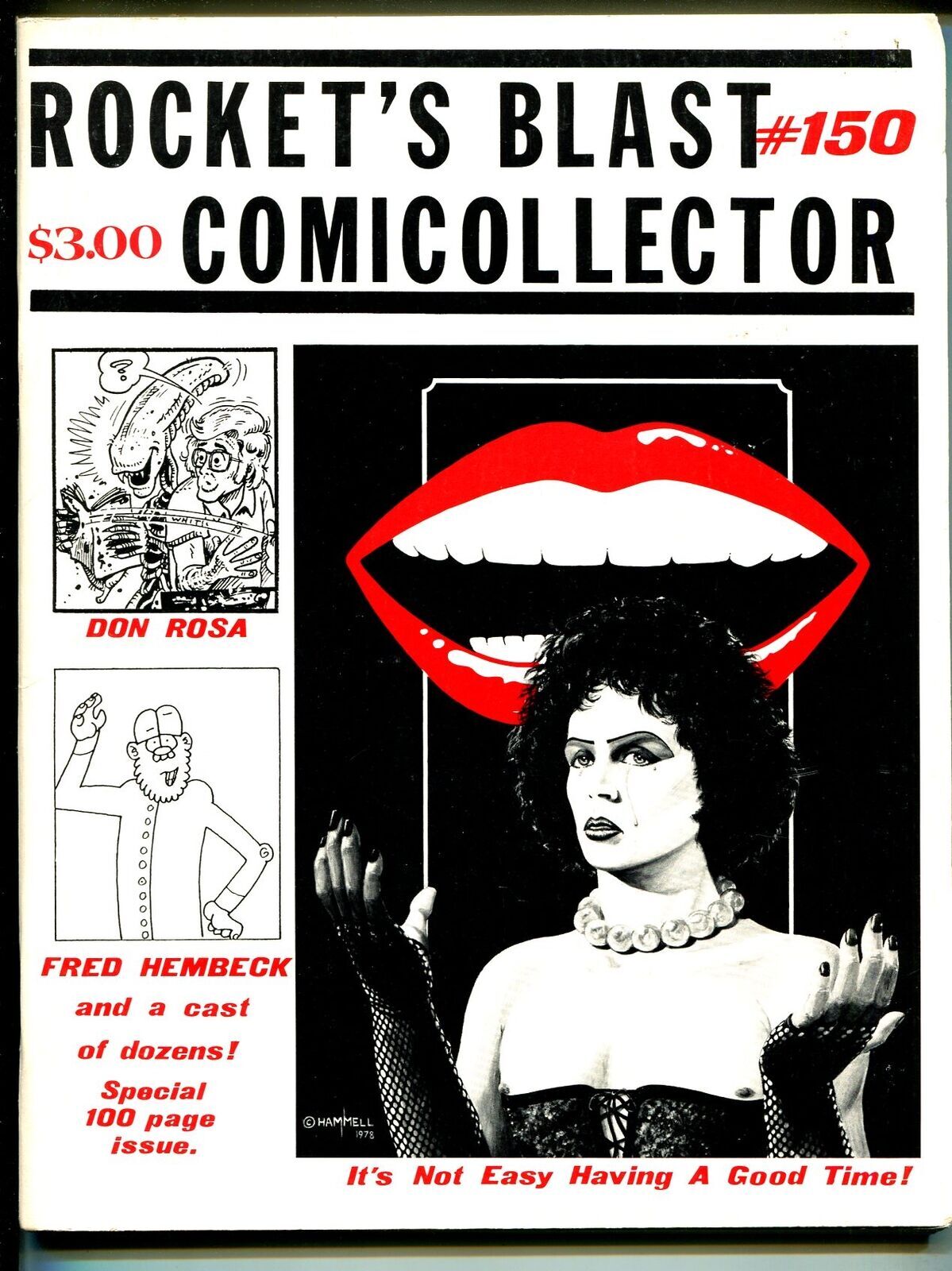 Rockets Blast & Comic Collector #150 1979-Rocky Horror-James Van Hise-Rosa-VF | Comic Books ...