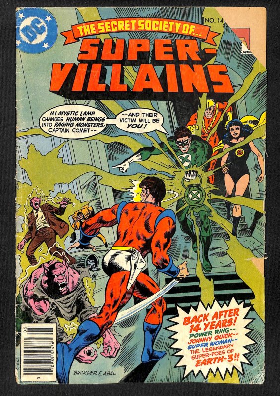 DC Comics (1976) Secret Society of Super-Villains #14 Gerry Conway Rich ...