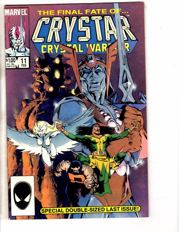 Lot Of 7 Saga Of Crystar Crystal Warrior Marvel Comic Books # 1 2 3 4 5 ...