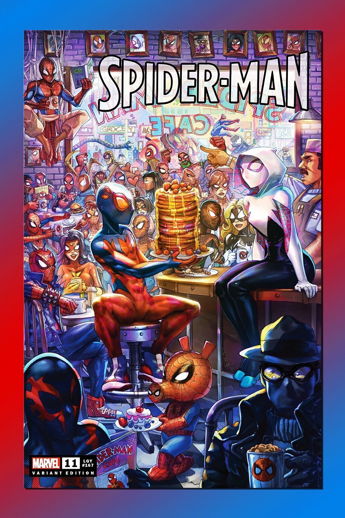 Spider-Man #11 Wow! KEY Variant Alan Quah Cafe Spider-Boy Spidergwen ...