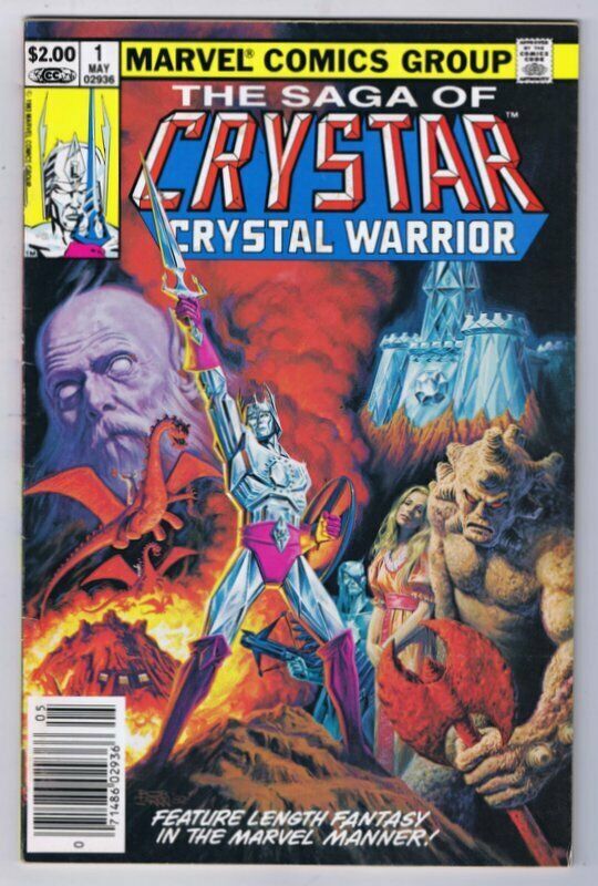 Saga of Crystar #1 ORIGINAL Vintage 1983 Marvel Comics Newsstand ...