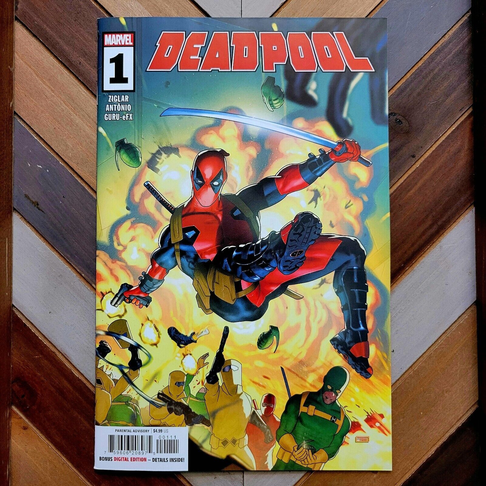 DEADPOOL #1 NM/New (Marvel 2024) 1st App DEATH GRIP New Series Premiere ...