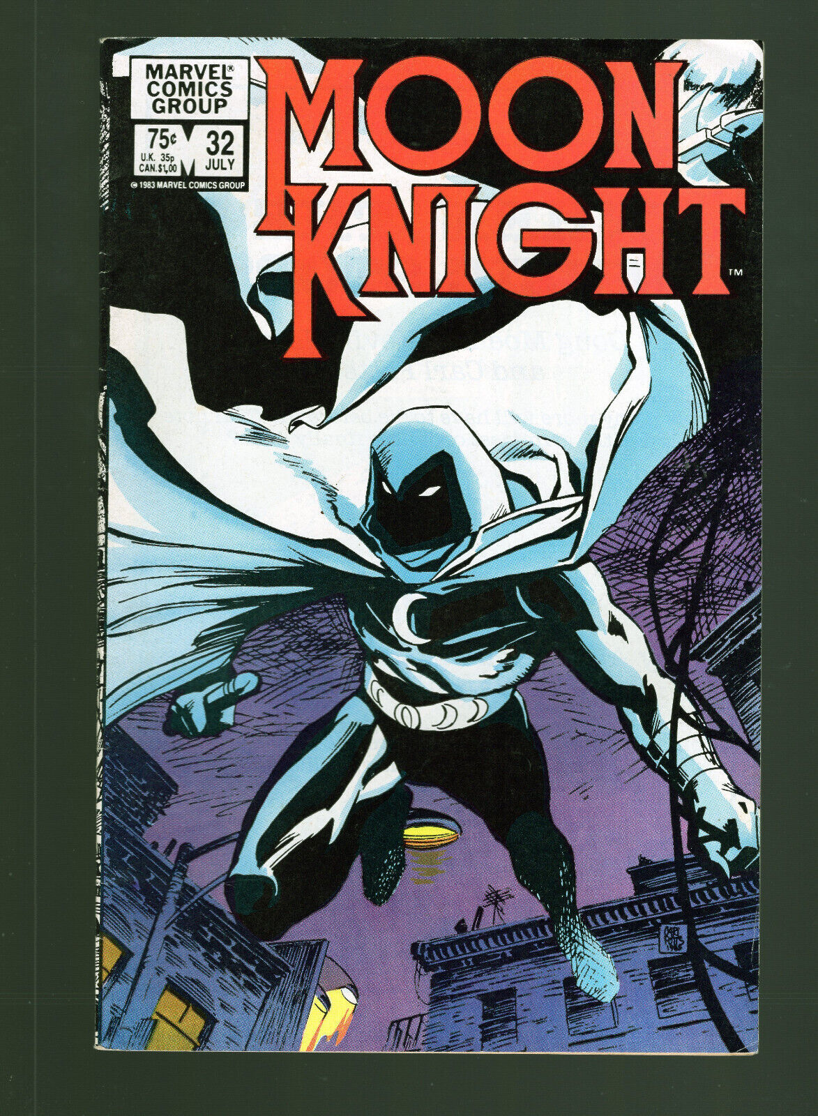 Moon Knight #32 - Carl Potts Cover Art. Kevin Nowlan Art. (8.0) 1983 ...