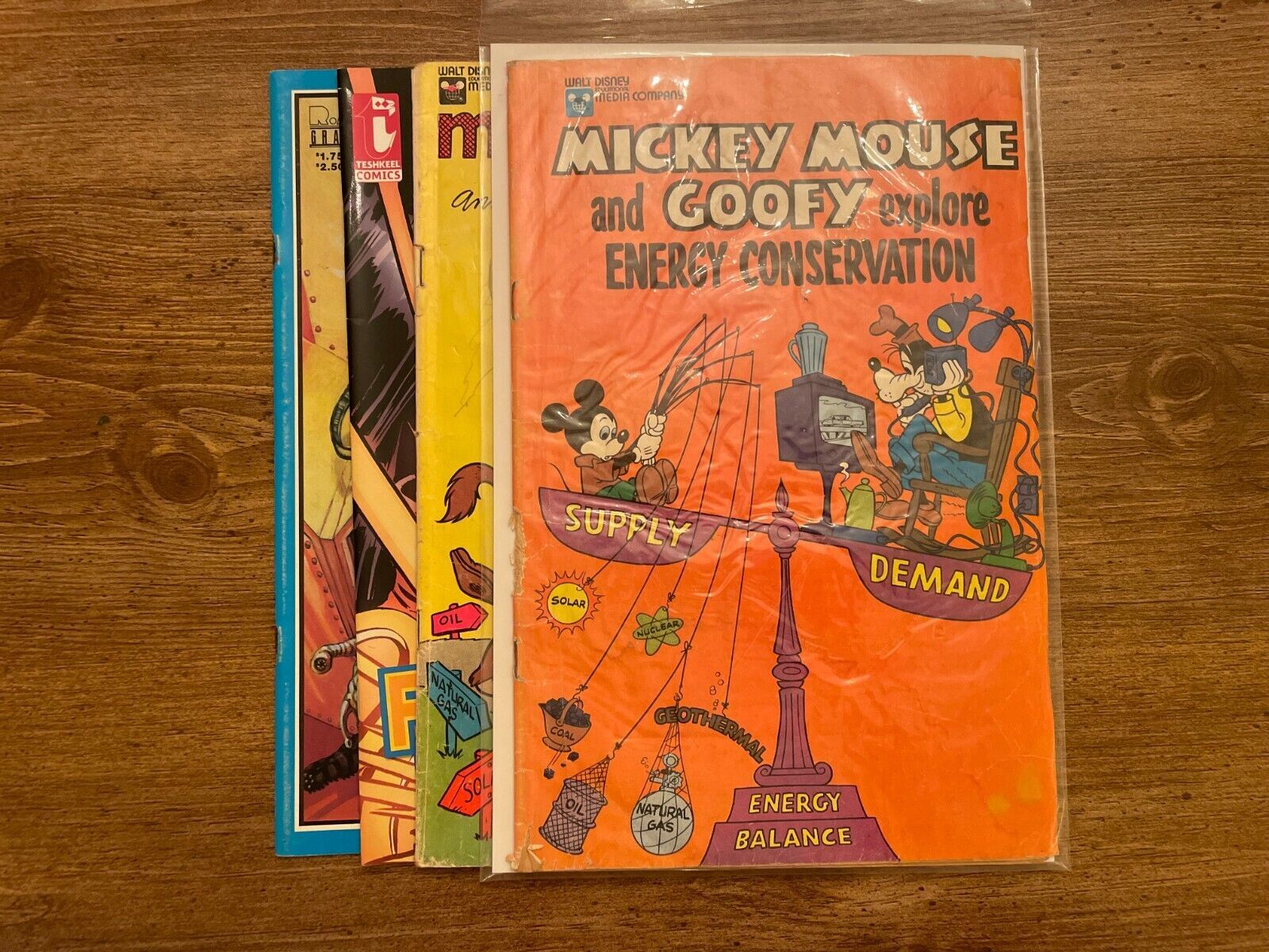 4 Comics Mickey Mouse & Goofy Explore Energy (2) + 99 Special + Buce ...