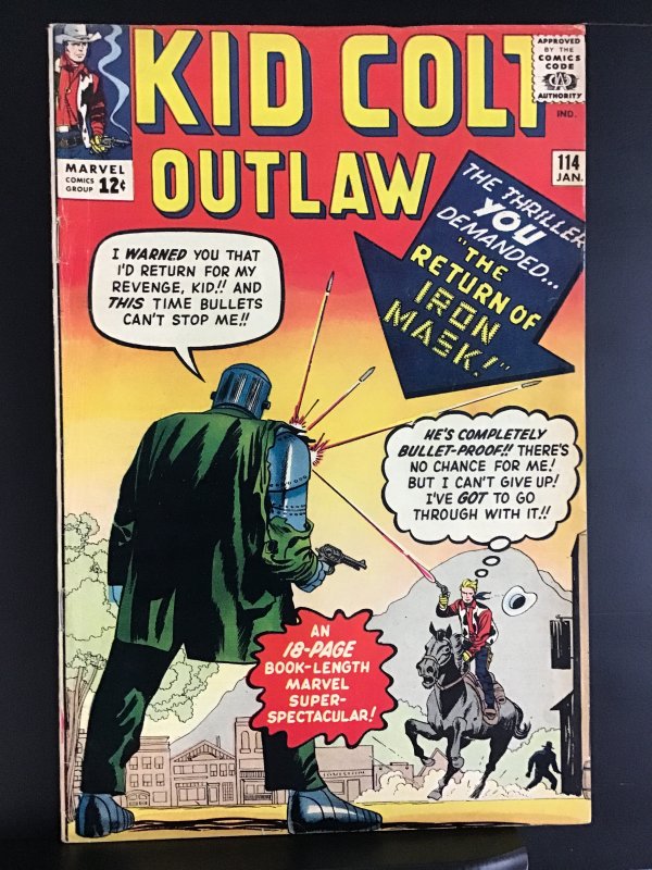 Kid Colt Outlaw #114 (1964) Jack Kirby Cover! | Comic Books - Silver ...