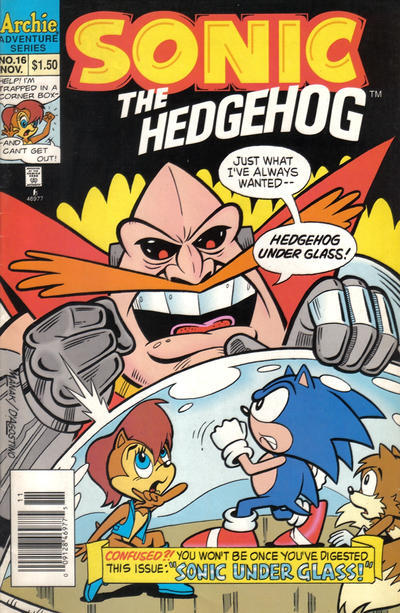 Sonic the Hedgehog #16 (Newsstand) VG ; Archie | low grade comic ...