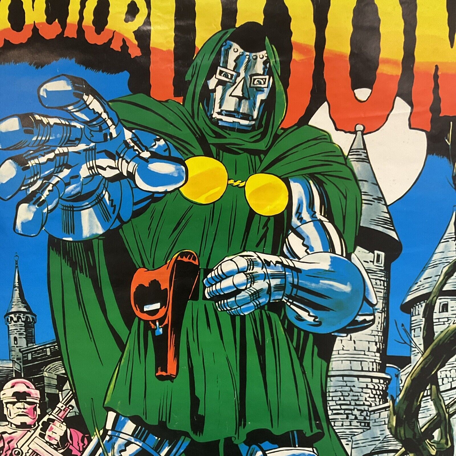 Doctor Doom Jack Kirby Original Poster 1969 Fine Marvelmania Marvel ...