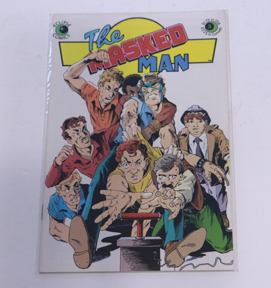 Masked Man #3 Comic Book 1985 Eclipse Barney McAllister Comics ...