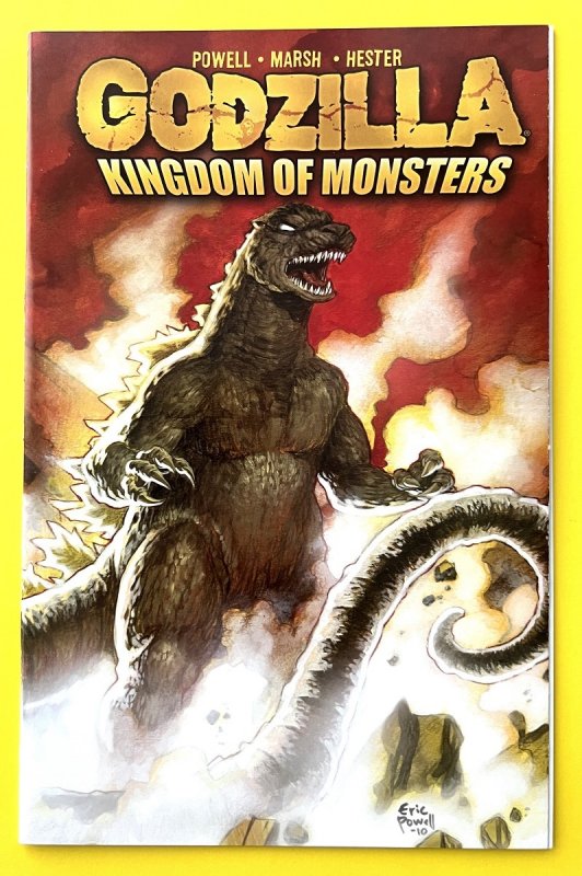 Godzilla Kingdom of Monsters 1 Powell Wrap Around Cover (2011) | Comic ...