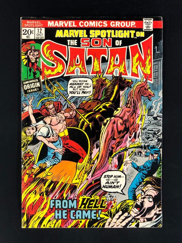 Marvel Spotlight #12 (1973) FN Son of Satan | Comic Books - Bronze Age ...