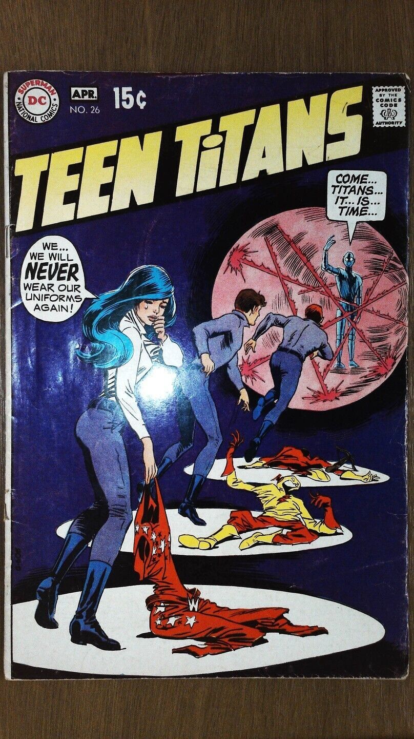 Teen Titans #26 GD/VG 1st App Mal Duncan Bottom Staple Detatched bDC ...