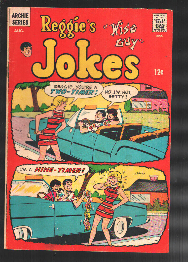 Reggie's Jokes #1 1968- Archie-First issue-Pin-up pages-surf boards ...