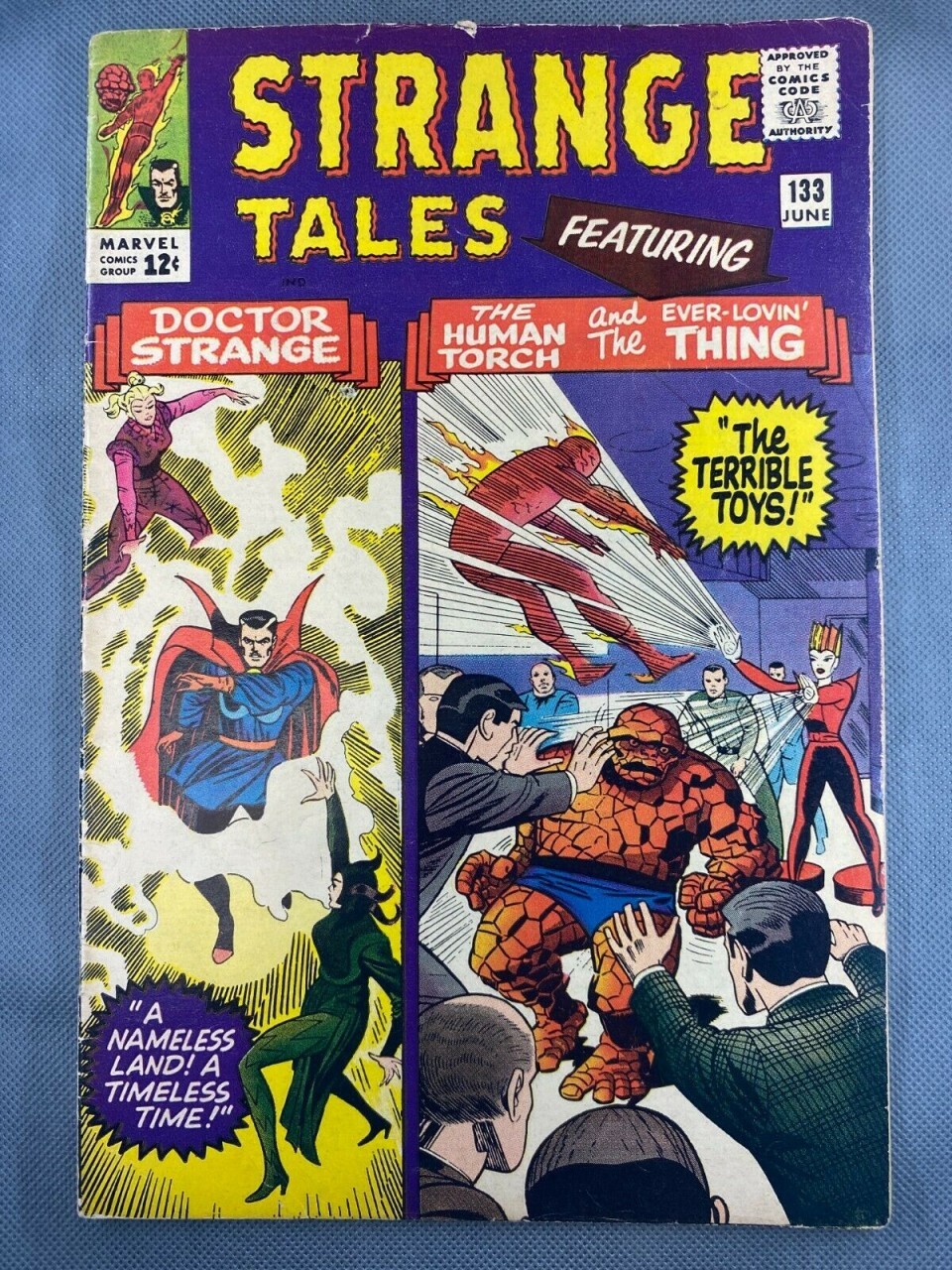 Strange Tales (1951) #133 FN (6.0) Doctor Strange Ice Queen Human Torch ...