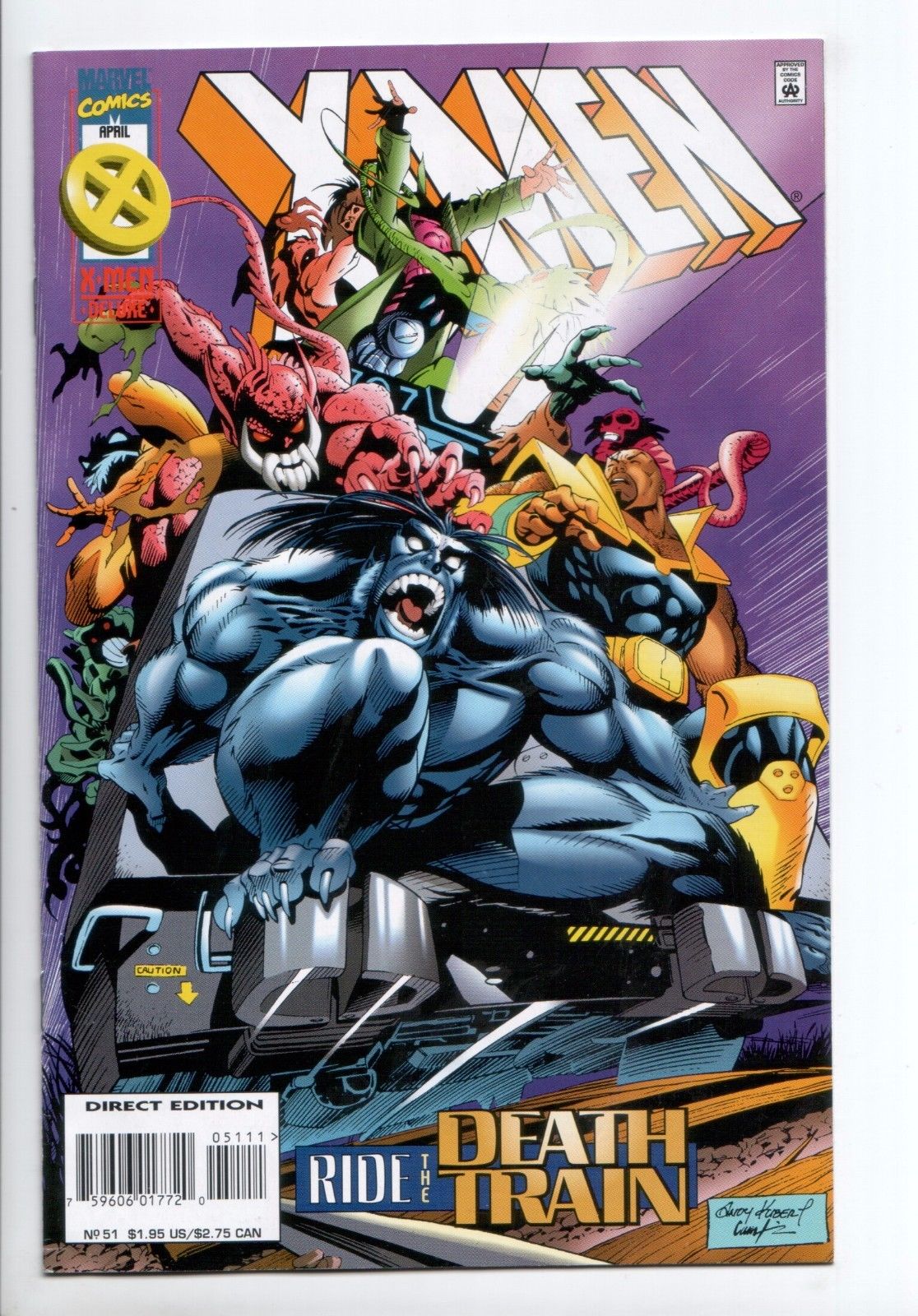 X-Men #51 - Andy Kubert Cover Art (Marvel, 1996) - VF | Comic Books ...