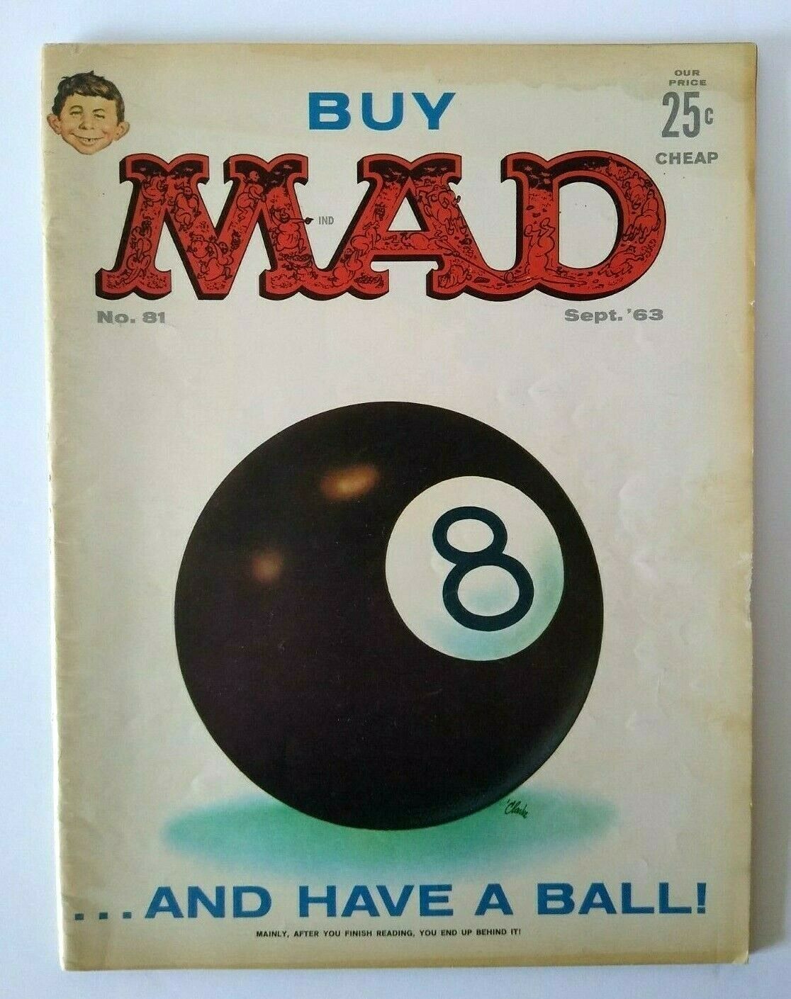 MAD Magazine Sept 1963 Issue No 81 Movie Monsters Ford Edsel Parody TV ...