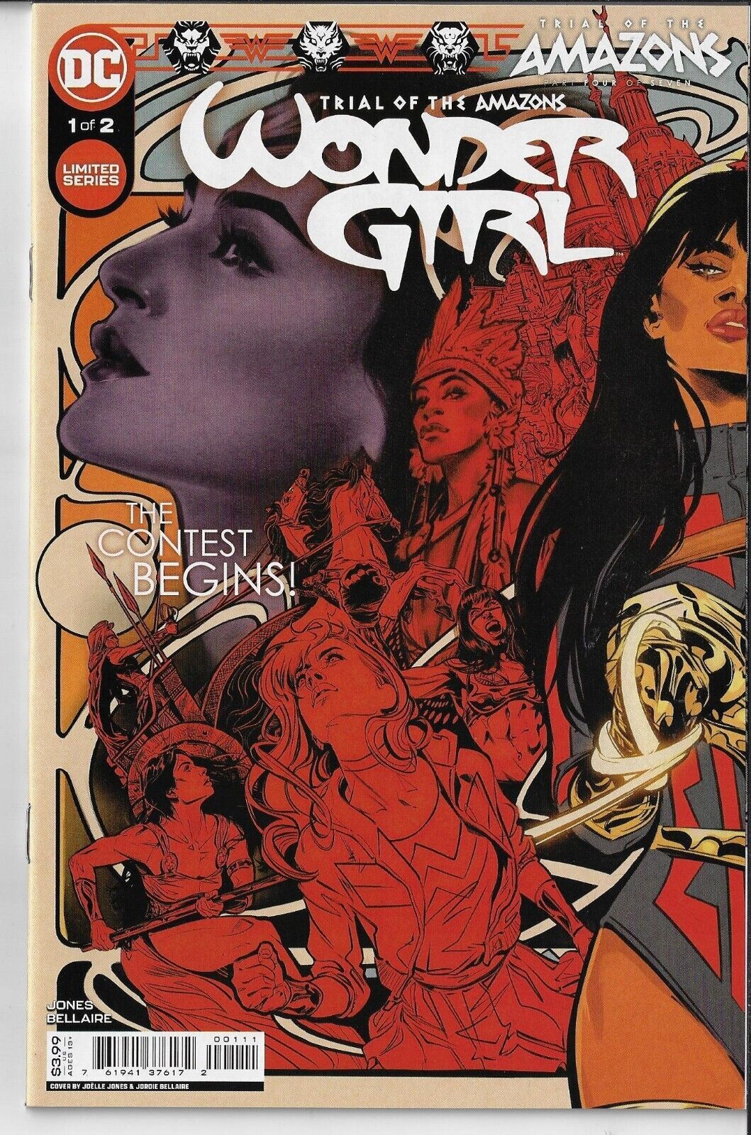 Trial of Amazons Wonder Girl #1 Cover A Jones DC Comics 2022 EB83 ...