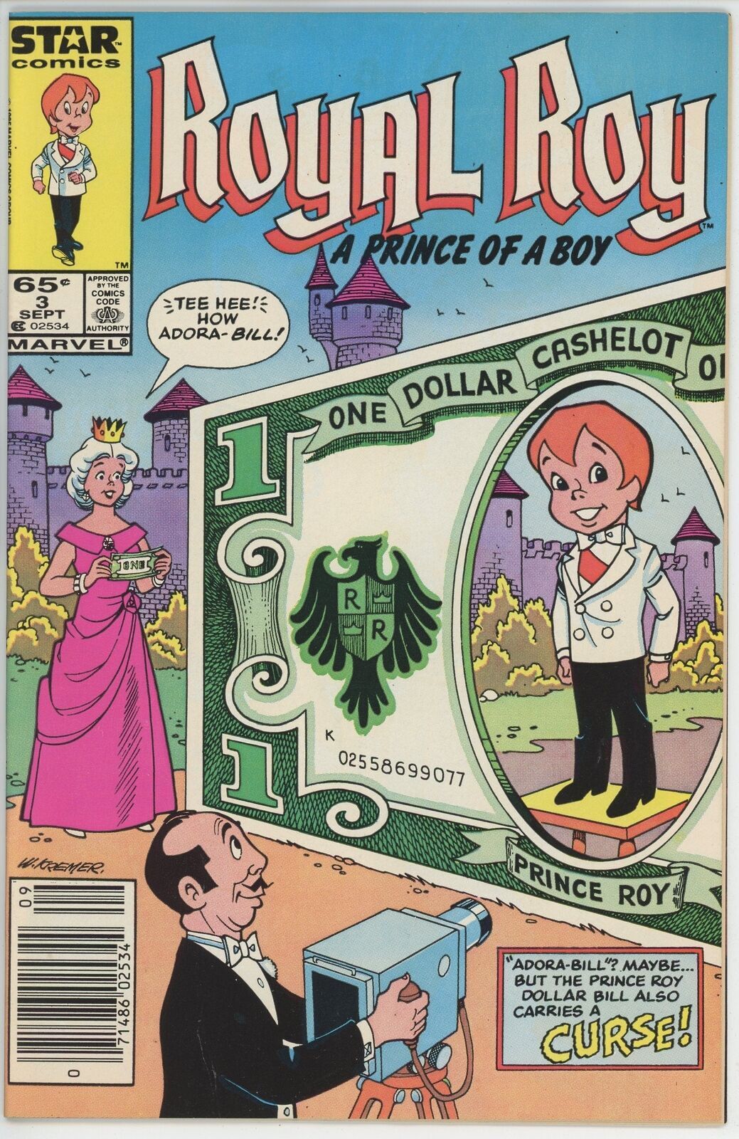 Royal Roy #3 (1985 Star) - 7.5 VF- *Curse of Prince Roy* Newsstand ...