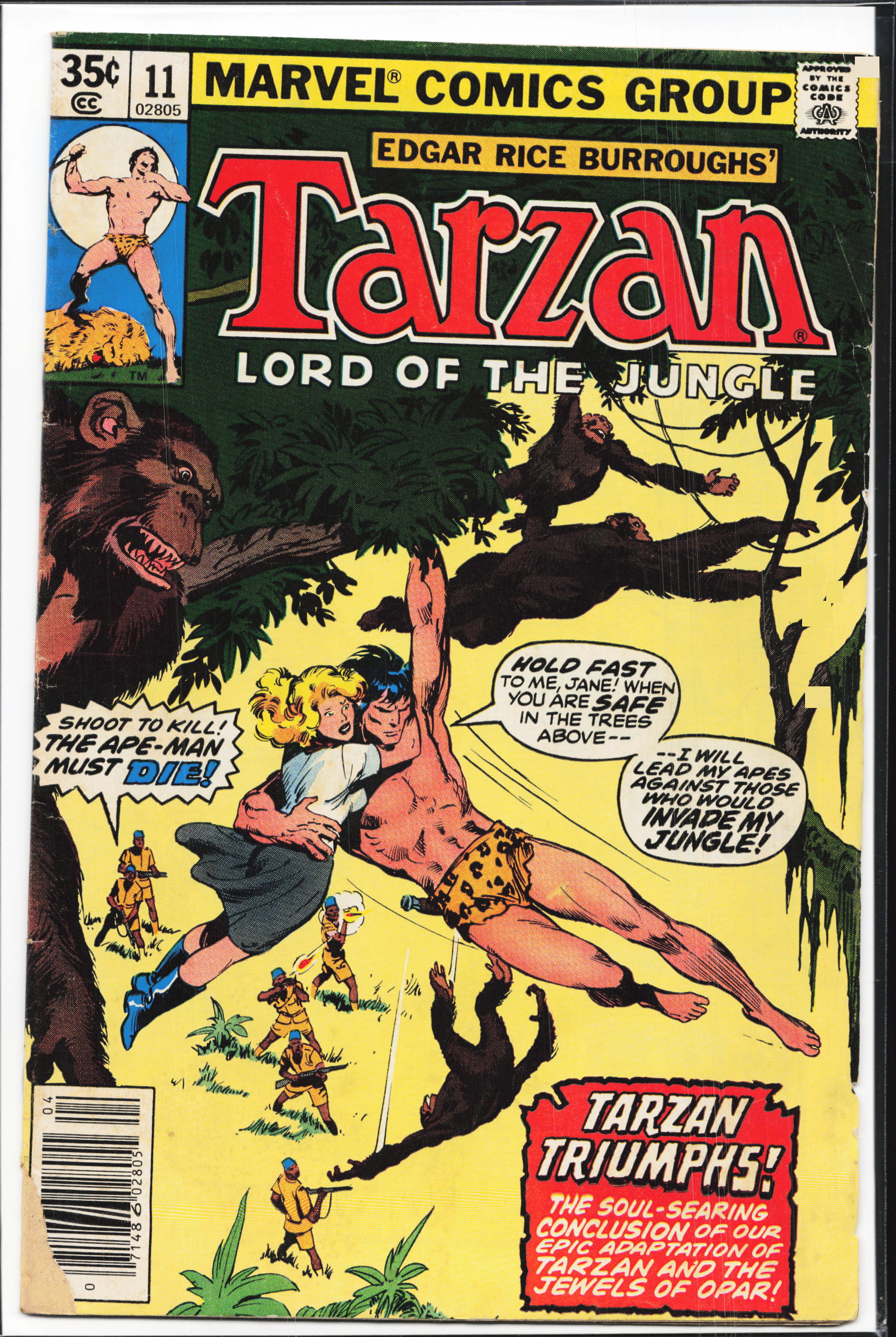 Tarzan #11 (1978) Tarzan | Comic Books - Bronze Age, Marvel, Tarzan ...