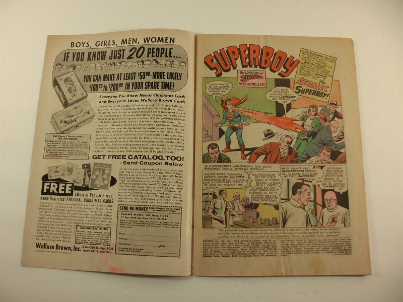 DC Comics Superboy #115 SEP 1964 (VG) features The Atomic Superboy ...