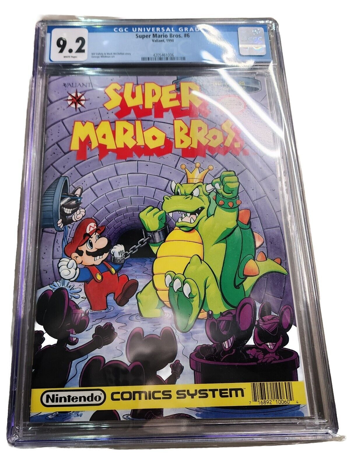 Super Mario Bros 6 CGC 9.2 1990 Valiant Nintendo Graded Comic | Comic ...