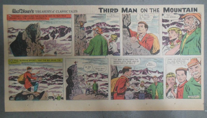 Walt Disney's "Third Man on the Mountain" from 10/25/1959 Size: ~7.5 x ...