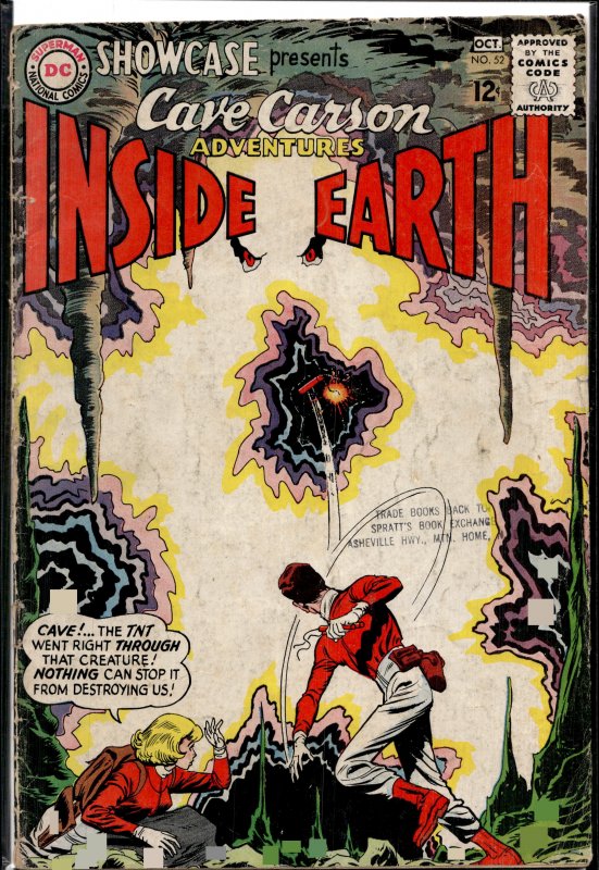 Showcase #52 (1964) Cave Carson | Comic Books - Silver Age, DC Comics ...