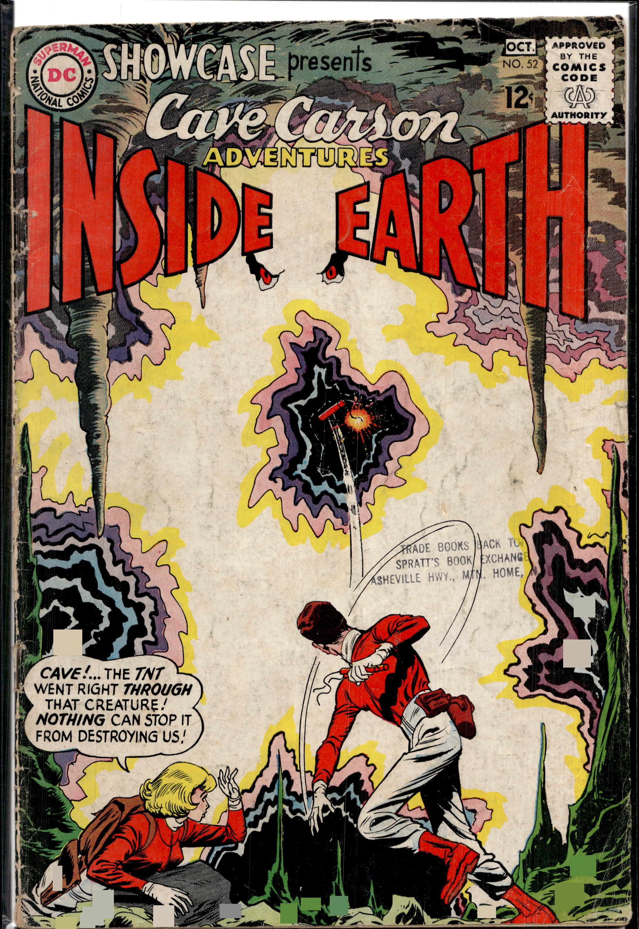 Showcase #52 (1964) Cave Carson | Comic Books - Silver Age, DC Comics ...
