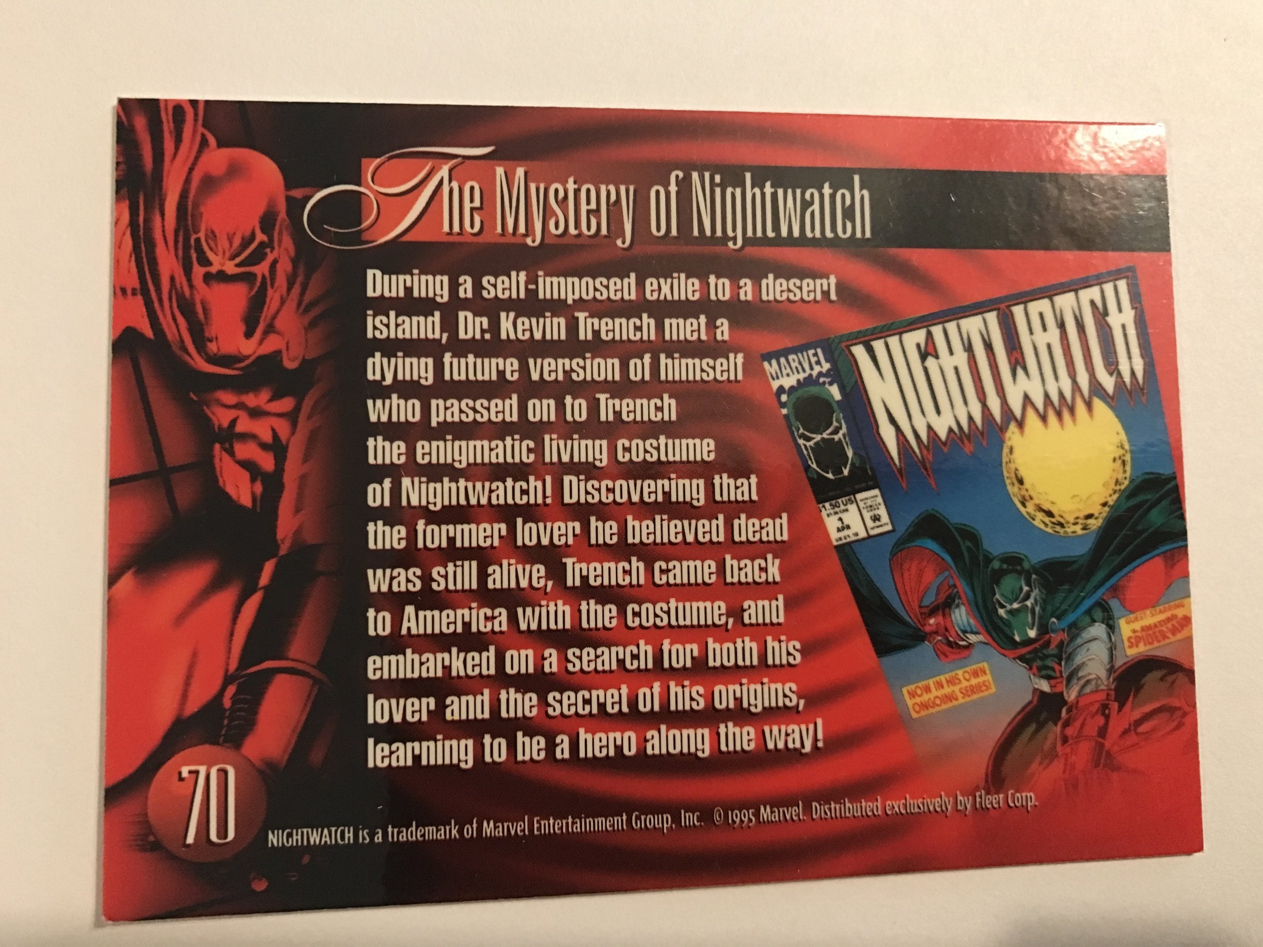 NIGHTWATCH #70 card : Marvel Annual 1995 Flair; NM/M; Spider-Man ...