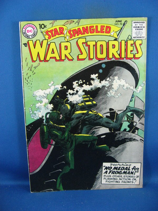 Star Spangled WAR Stories 70 VG F 1958 DC | Comic Books - Silver Age ...